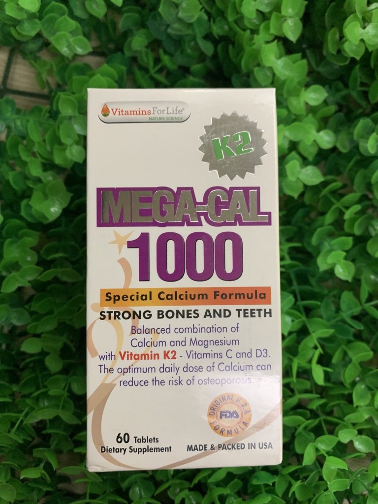 Mega Cal K2 1000mg cung cấp canxi, vitamin D3 chống loãng xương - Thuốc ...