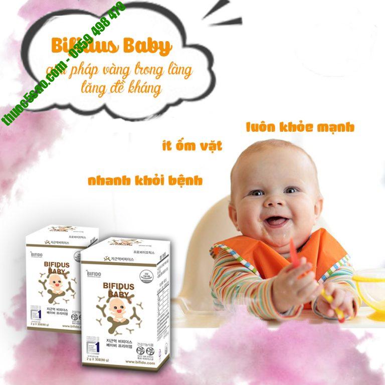 [GIÁ GỐC] Bifidus Baby men vi sinh đường ruột Hộp 30 gói - Thuốc 5 sao ...