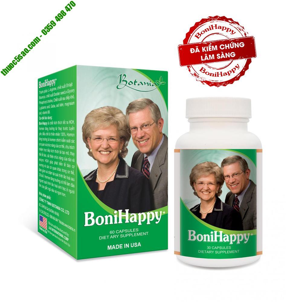 [GIÁ GỐC] BoniHappy cho giấc ngủ sâu và ngon hơn, lọ 60 viên