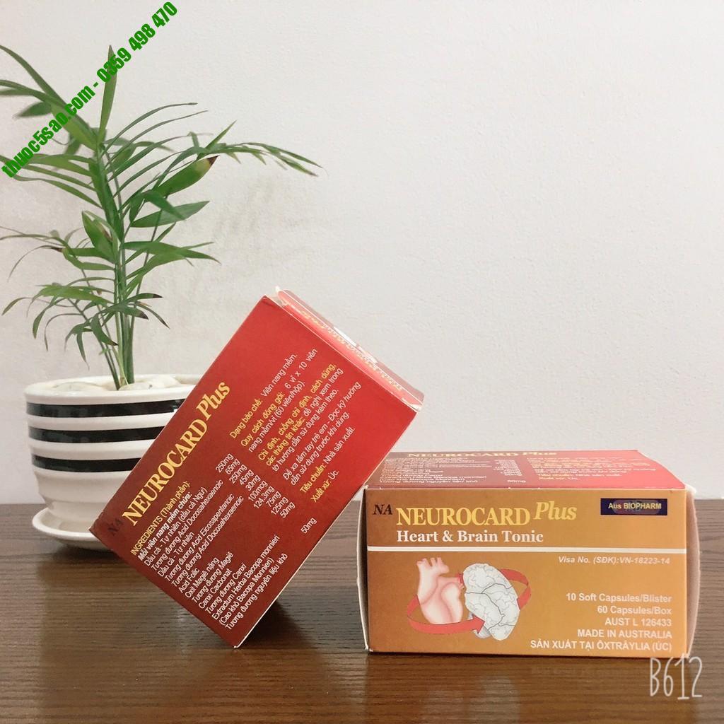 [GIÁ GỐC] Neurocard Plus tăng cường tuần hoàn não cải thiện trí nhớ ...