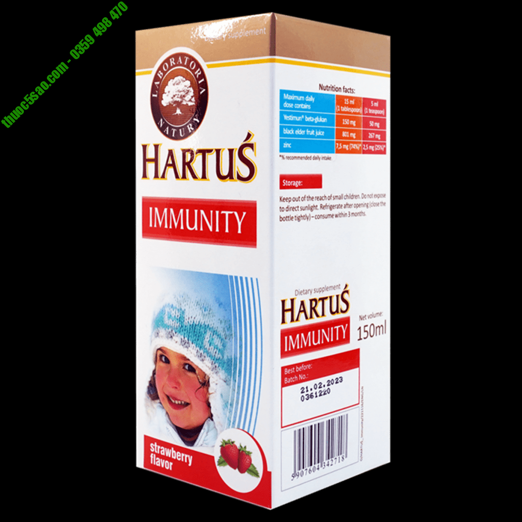 [GIÁ GỐC] Hartus’ Immunity tăng sức đề kháng cho trẻ lọ 150ml - Thuốc 5 ...