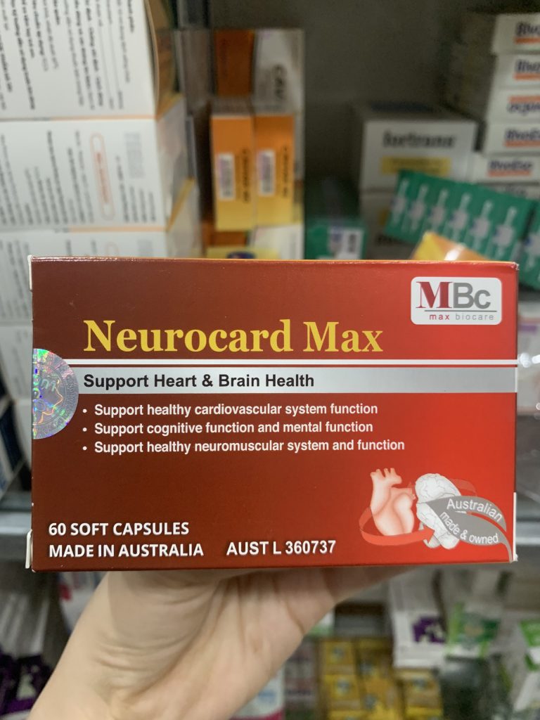 Neurocard Plus Neurocard Max bổ não của Úc hiệu quả