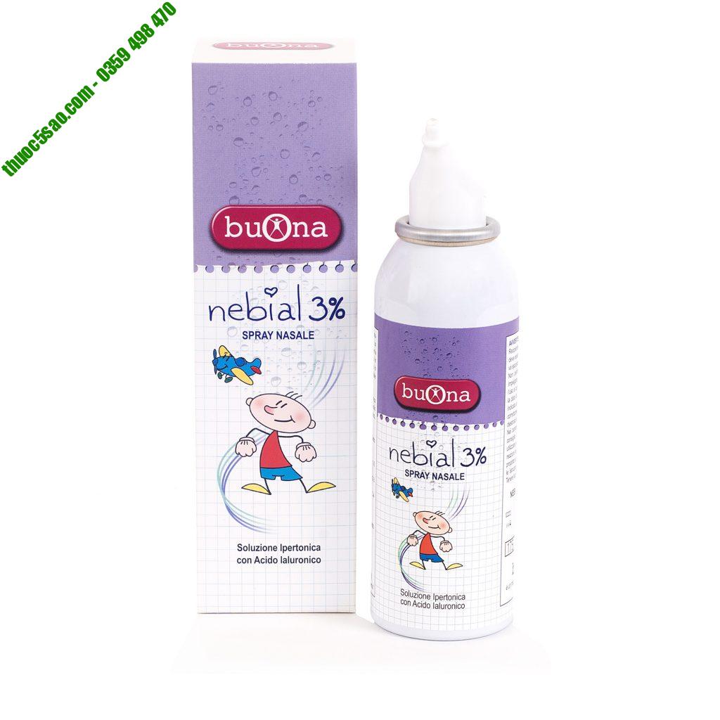 [GIÁ GỐC] Nebial 3% Spray hỗ trợ đường hô hấp bình xịt 100ml - Thuốc 5 ...