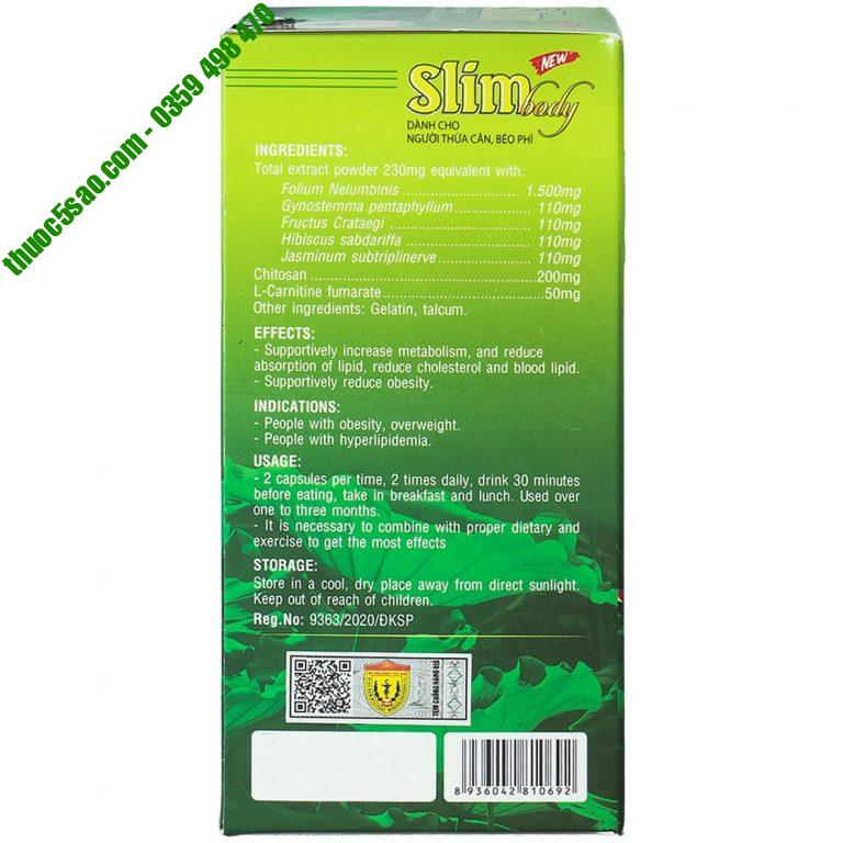 [GIÁ GỐC] Slim Body New viên uống hỗ trợ giảm cân Hộp 100 viên - Thuốc ...