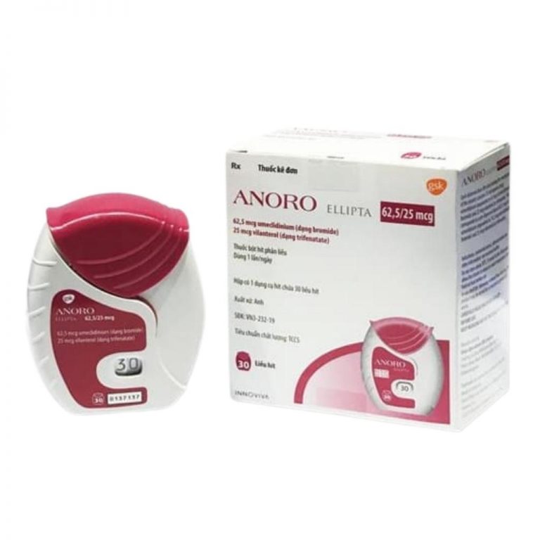 [GIÁ GỐC] Anoro Ellipta 62.5/25mcg giãn phế quản hộp 30 liều hít