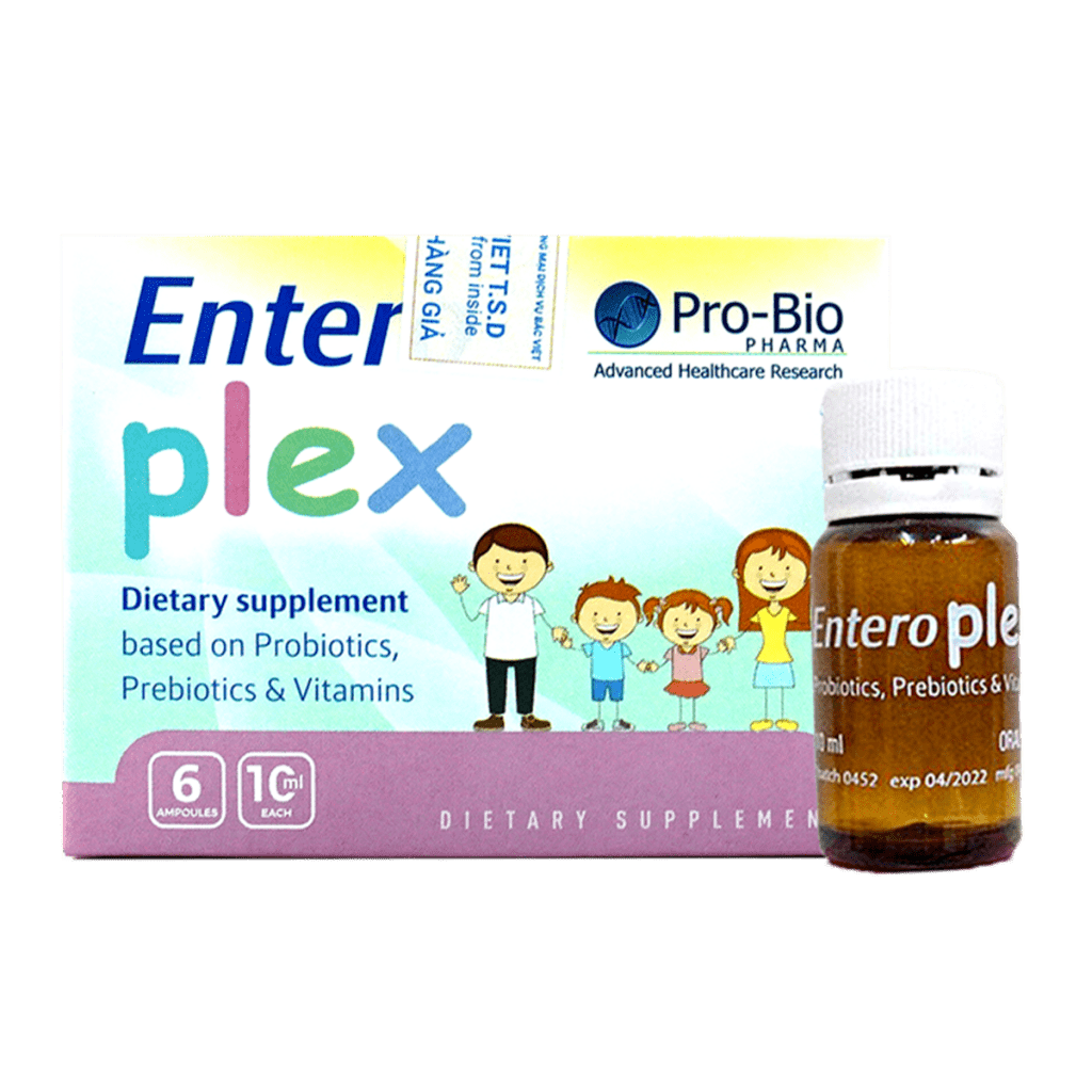[GIÁ GỐC] Entero plex bổ sung lợi khuẩn tiêu hóa hộp 6 ống x 10ml