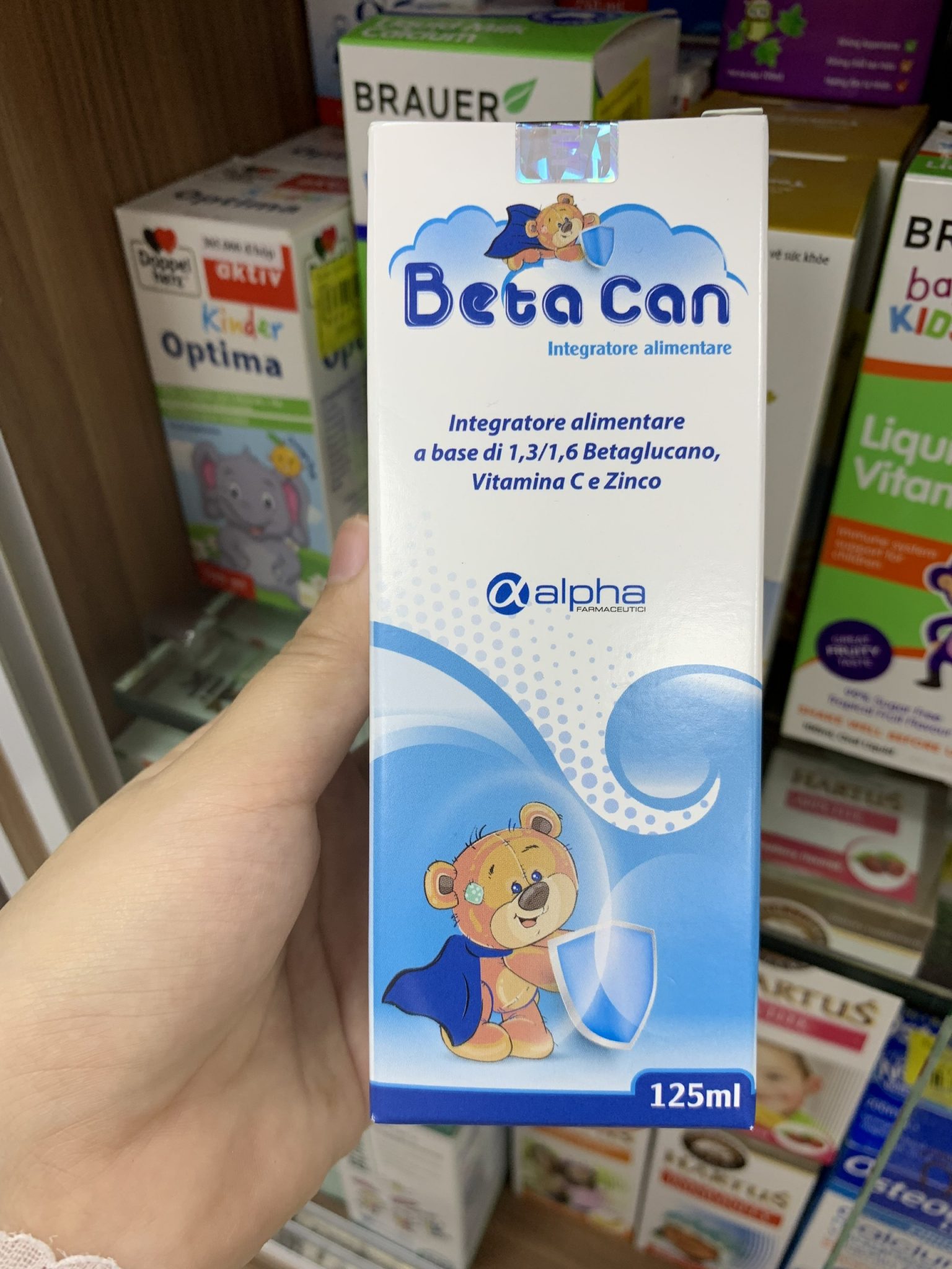 Beta Can Integratore alimentare tăng đề kháng Chai 125ml