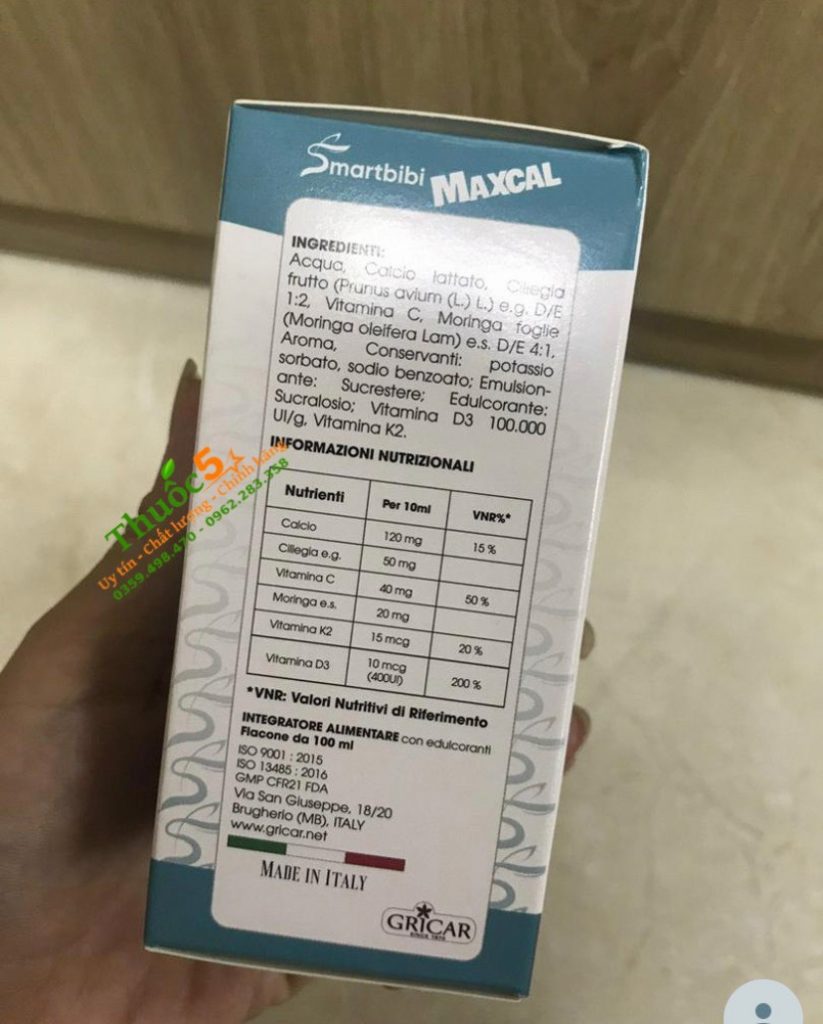 [GIÁ GỐC] Smartbibi Maxcal – Bổ sung canxi, vitamin D3, vitamin K2 cho ...