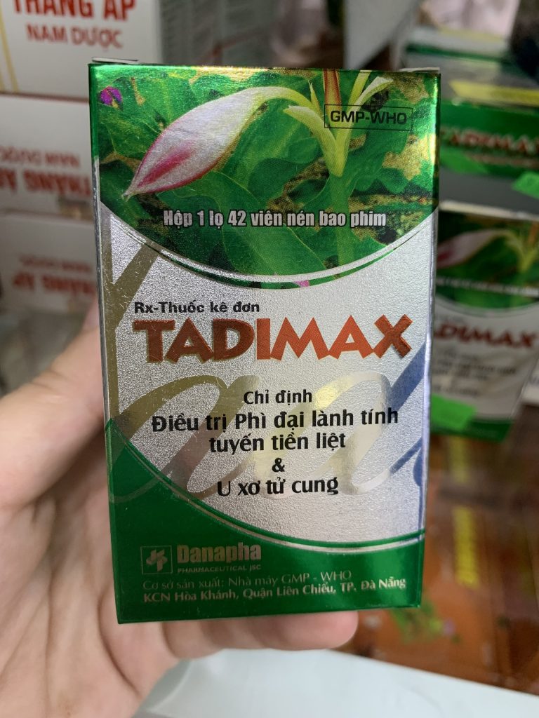 [GIÁ GỐC] Tadimax Danapha giảm u xơ tiền liệt tuyến Hộp 42 viên - Thuốc ...