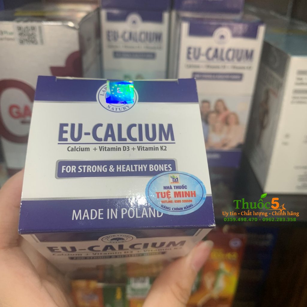 [GIÁ GỐC] EU Calcium bổ sung canxi hộp 60 viên cập nhập 2023