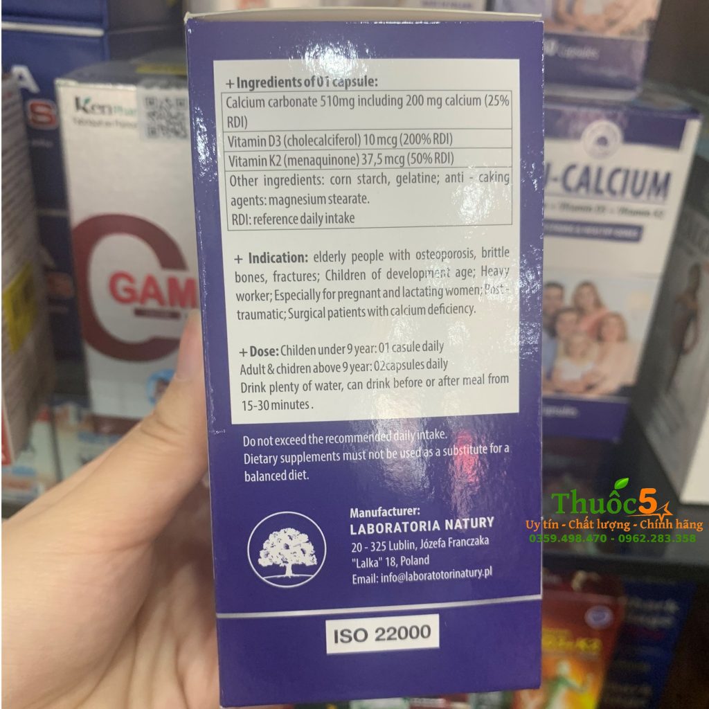 [GIÁ GỐC] EU Calcium bổ sung canxi hộp 60 viên cập nhập 2023