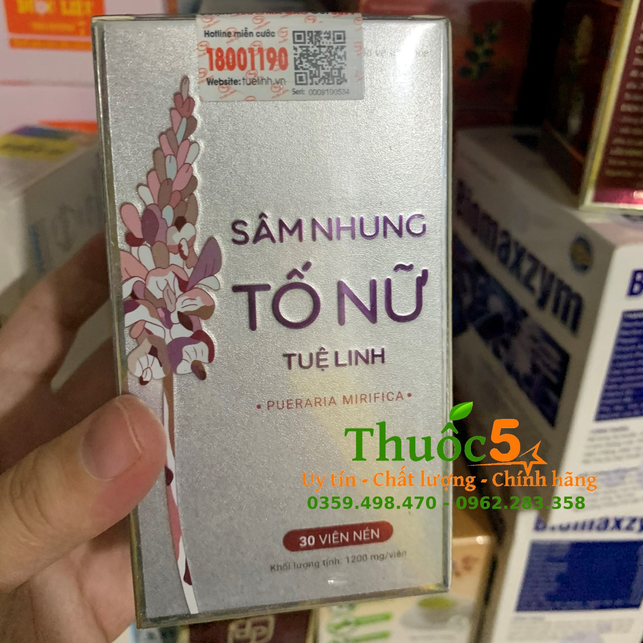 [GIÁ GỐC] Sâm nhung Tố nữ Tuệ Linh tăng nội tiết tố hộp 30 viên