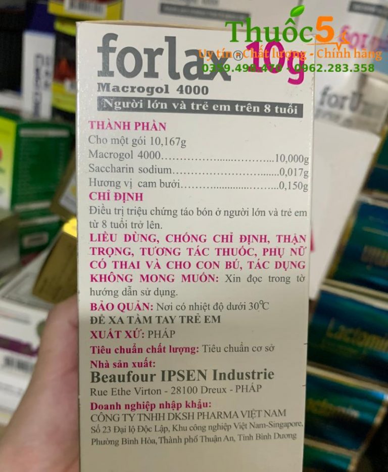 [GIÁ GỐC] Forlax 10g - dung dịch trị táo bón - Thuốc 5 sao - Uy tín ...