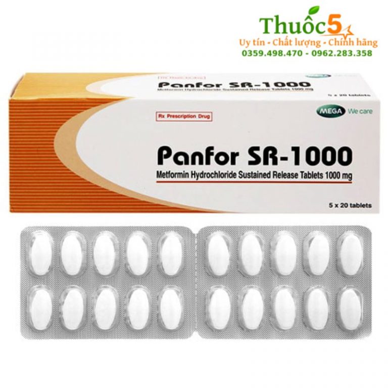 [GIÁ GỐC] Panfor SR-1000 hộp 5 vỉ x 20 viên - Thuốc 5 sao - Uy tín ...