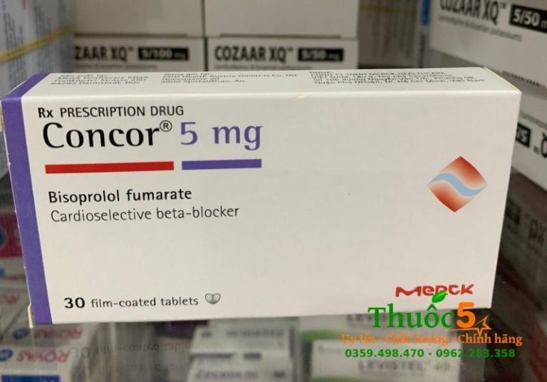 Concor 5mg điều trị loạn nhịp tim nhanh - Thuốc 5 sao - Uy tín, chất ...